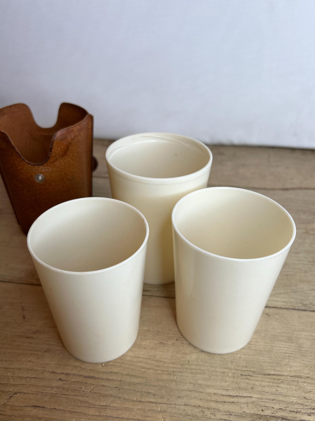 Vintage Linga Bakelite Travel Drinking Cups in Leather Case. in Very ...