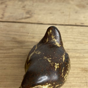 Vintage Quirky Stylised Studio Pottery Wren Bird Brown & Cream Cute ...