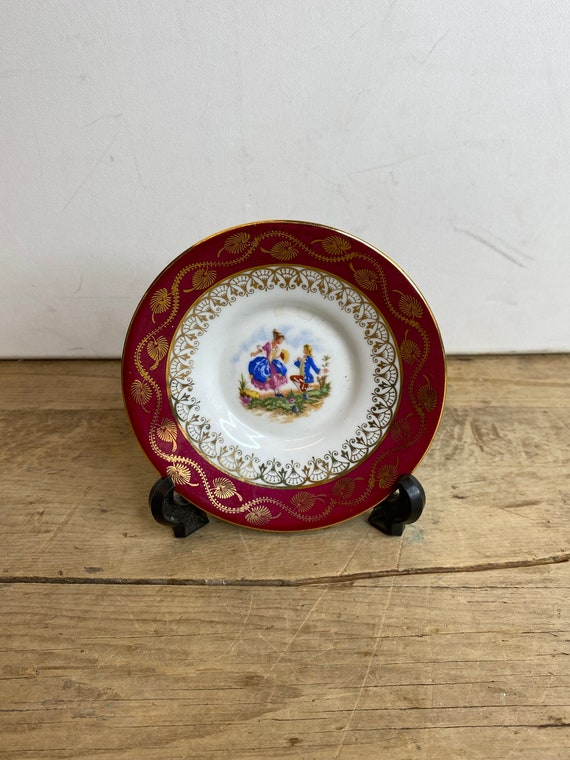 Vintage Limoges Red and Gold Fine Bone China Renaissa… - Gem