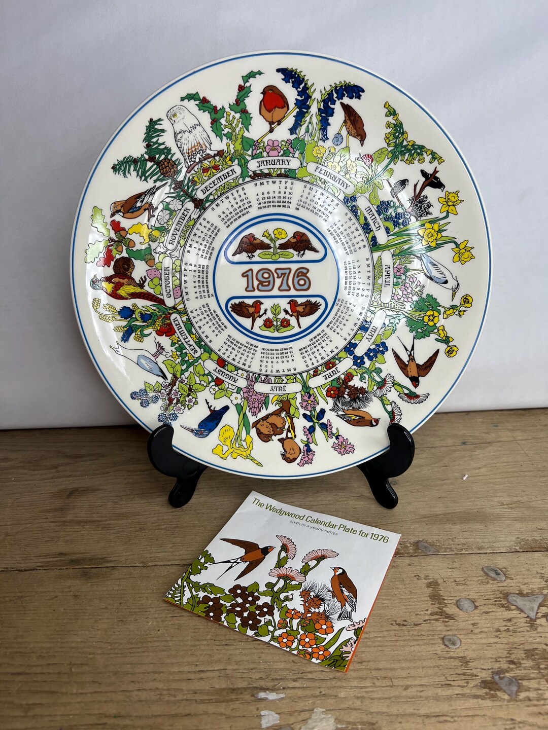Vintage Wedgwood - Annual Calendar Collector Plate - 1977 - Tonatiuh ...
