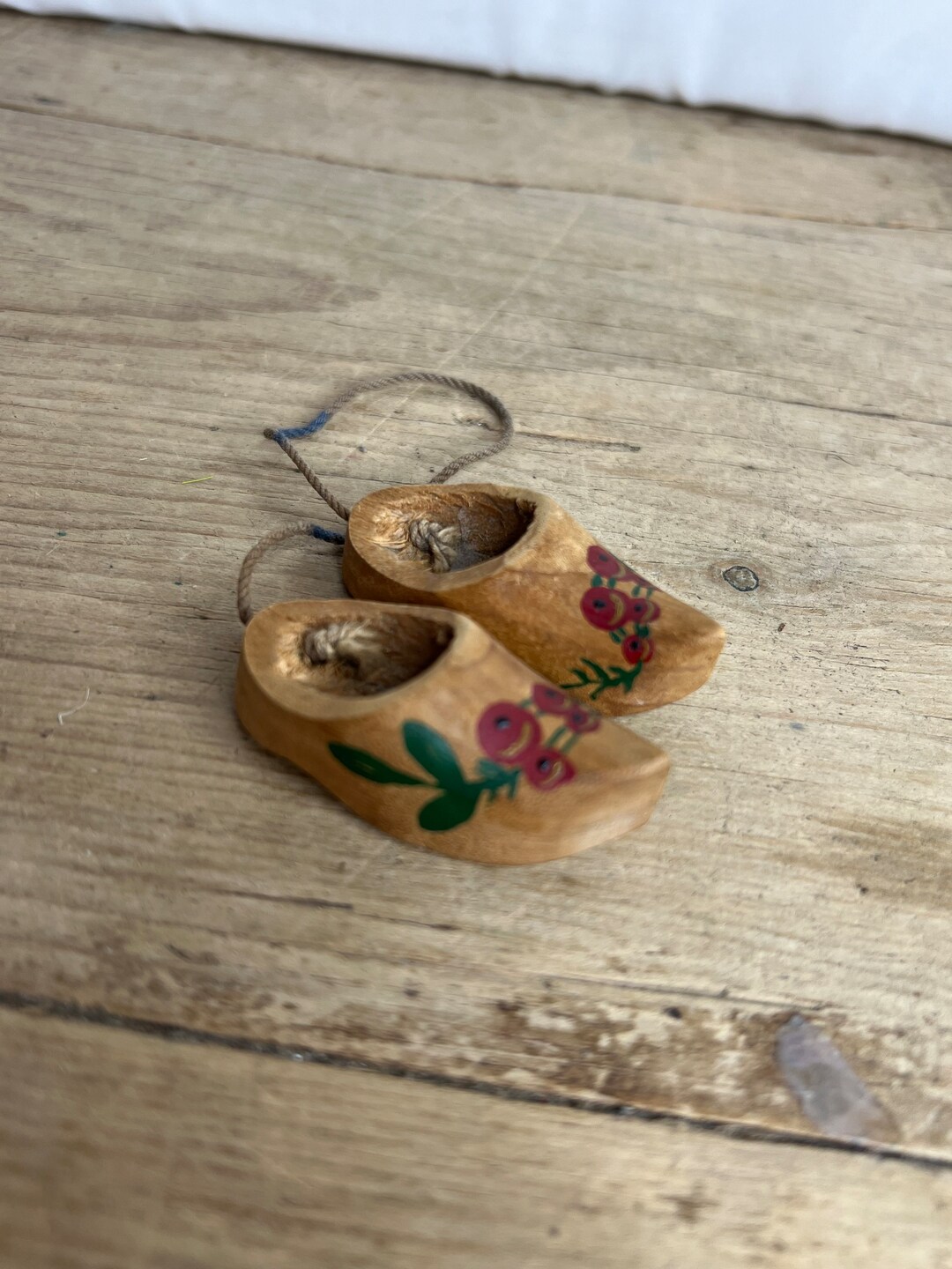 Vintage Pair of Miniature Floral Carved Wooden Clogs - Etsy