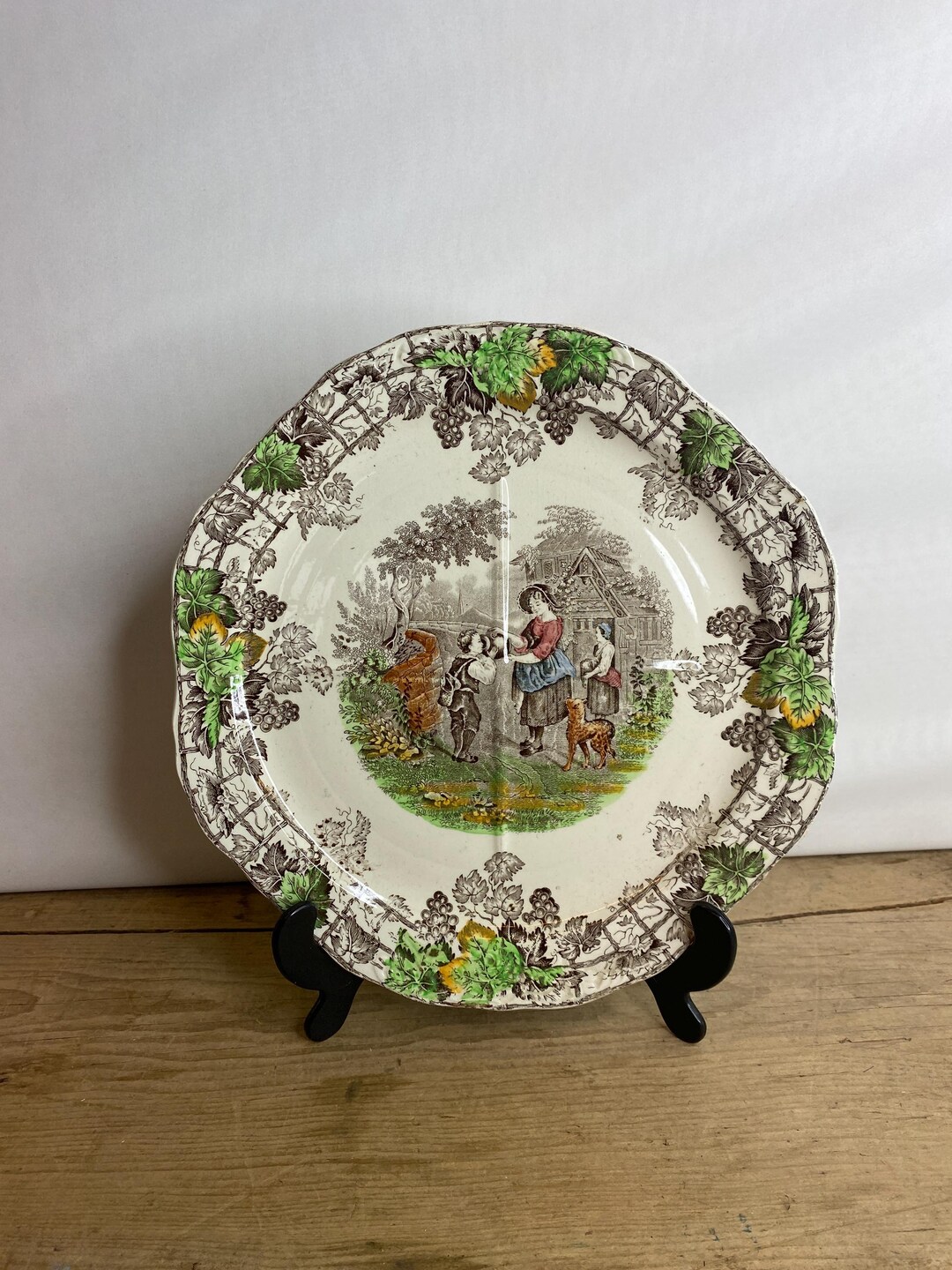 Vintage Copeland Spode Byron Quartered Sandwich Plate Series No.2. 10 ...