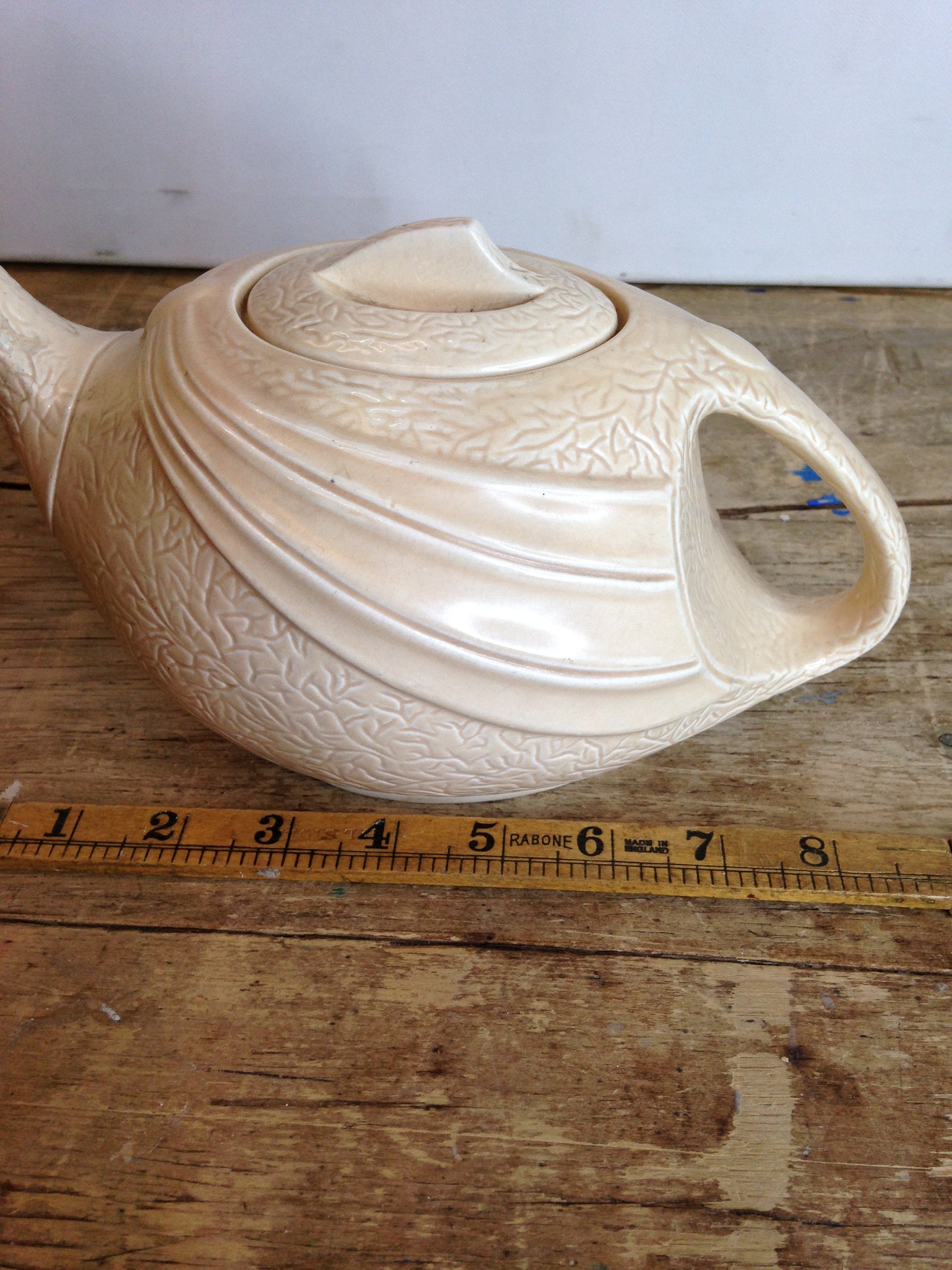 Vintage Portland Potteries Cobridge PPC Beige Art Deco Teapot - Etsy UK