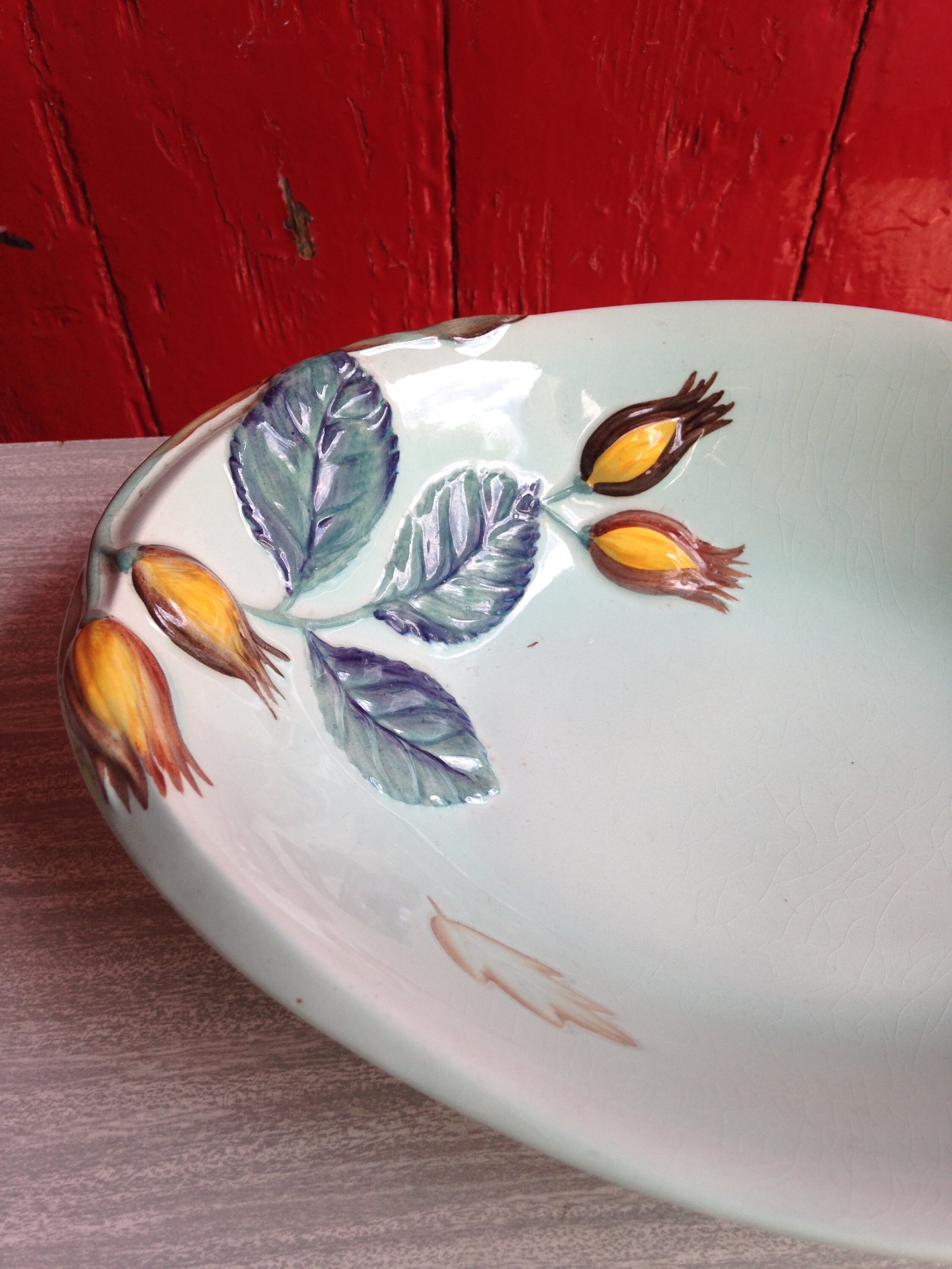 Vintage Pale Blue Hazelnut Carlton Ware Australian Design Bowl / Dish ...