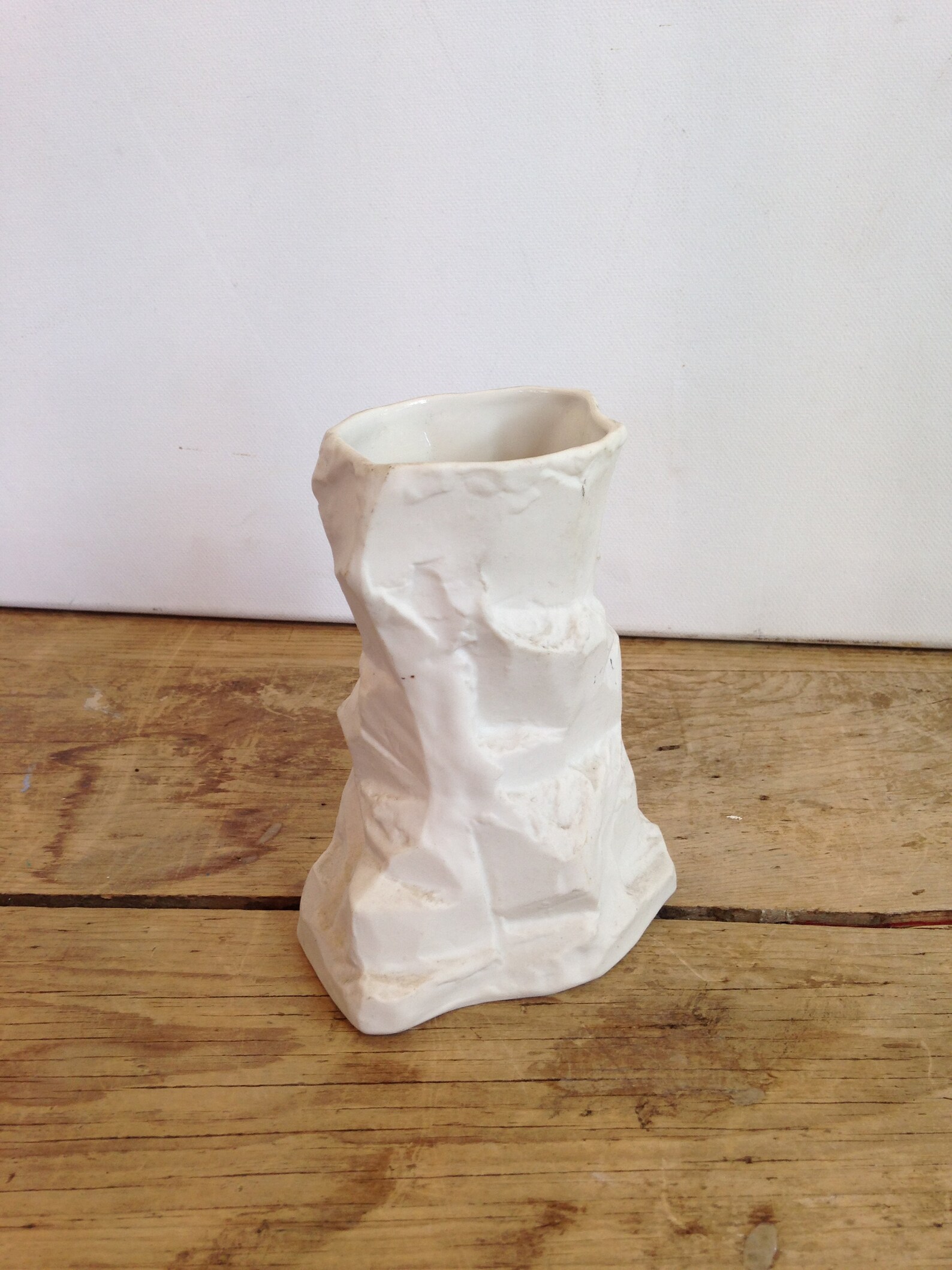 Vintage Ben Thomas Porcelain 5 1/4 Iceberg Vase 107 Hornsea White ...