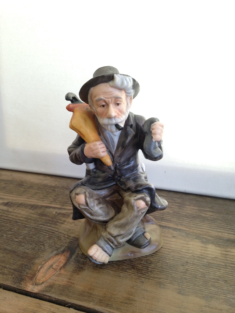 Vintage Figurine of A Tramp or Vagrant With an Umbrella in - Etsy UK