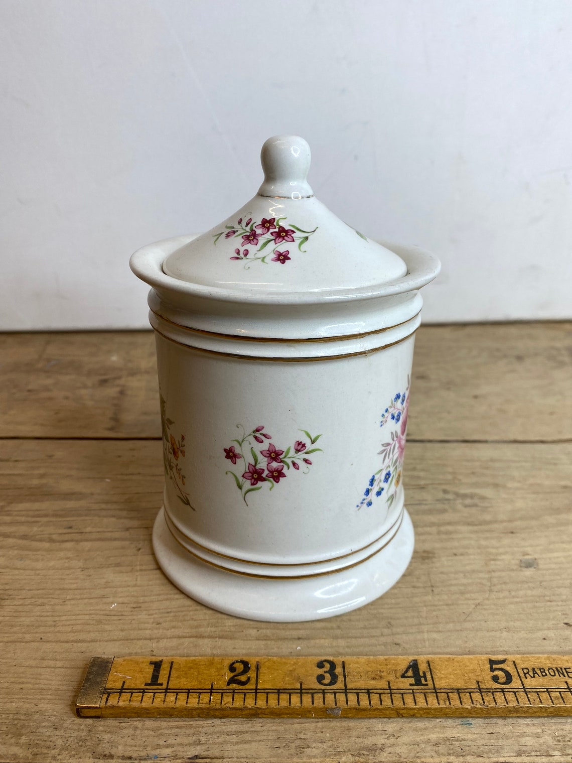Vintage Old Foley / James Kent Lidded Pot / Preserve Jar - White Pot ...