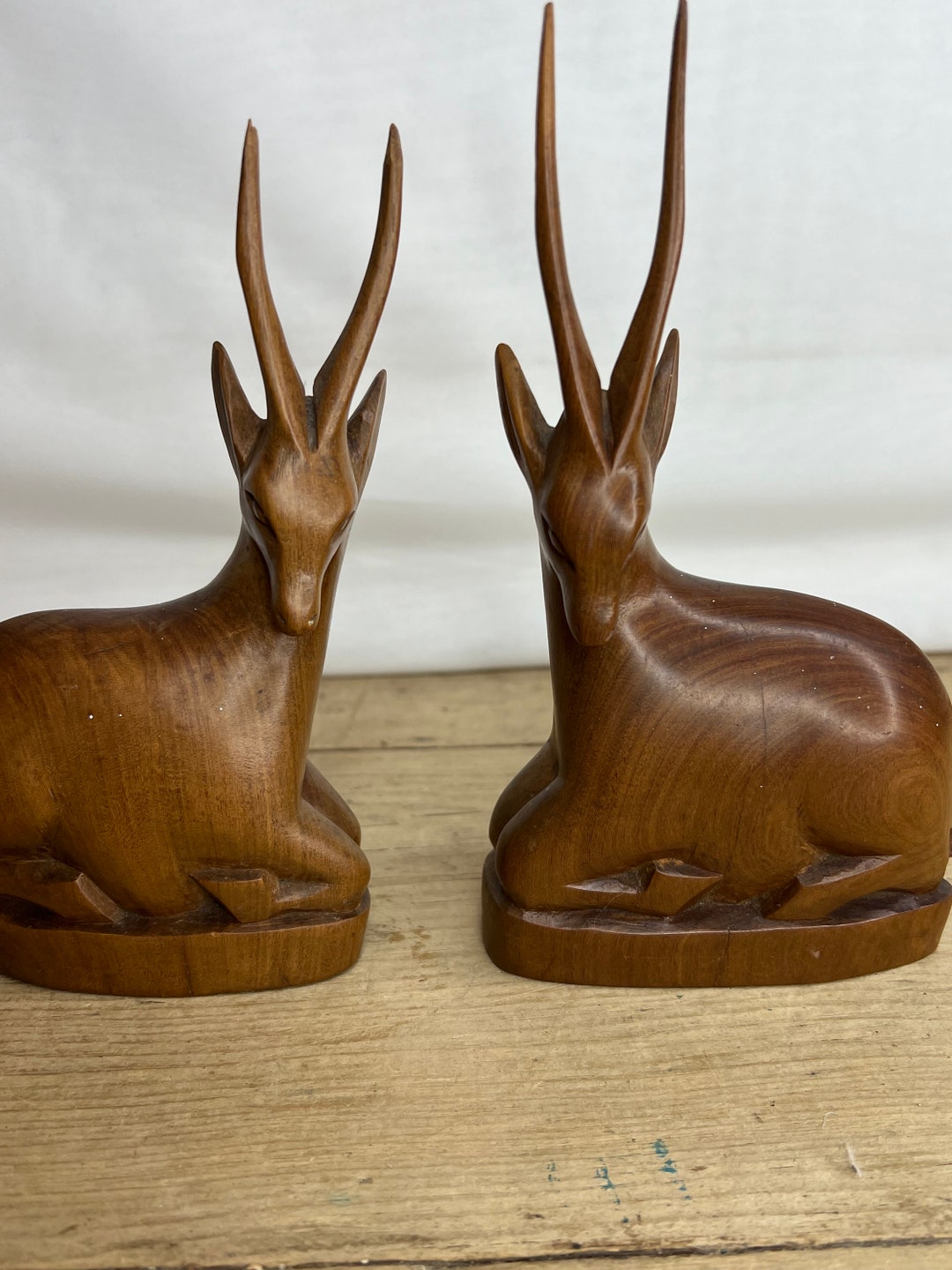 Vintage Hand Carved Antelope Figure / Ornament. Good Condition - Etsy
