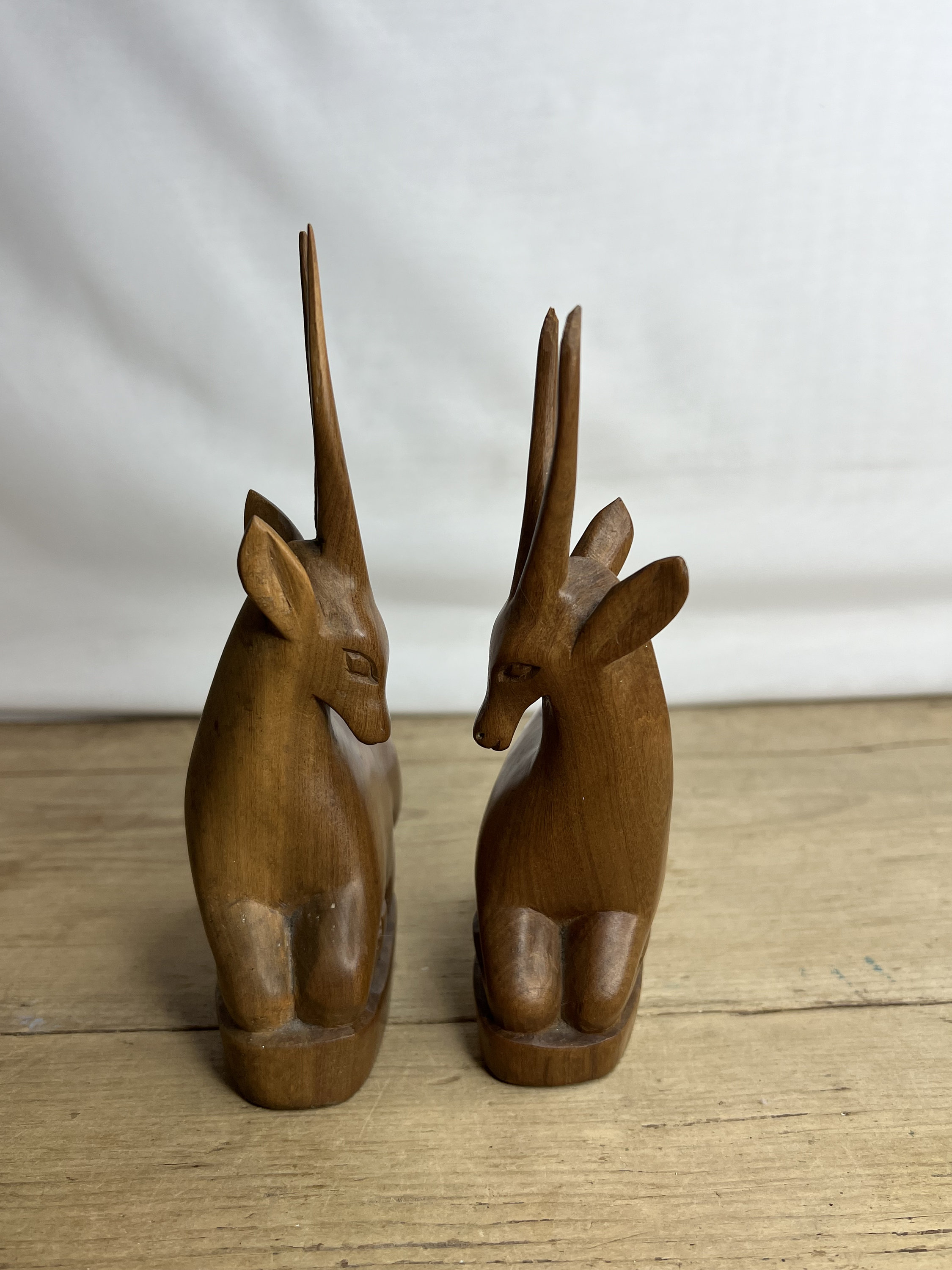 Vintage Hand Carved Antelope Figure / Ornament. Good Condition - Etsy