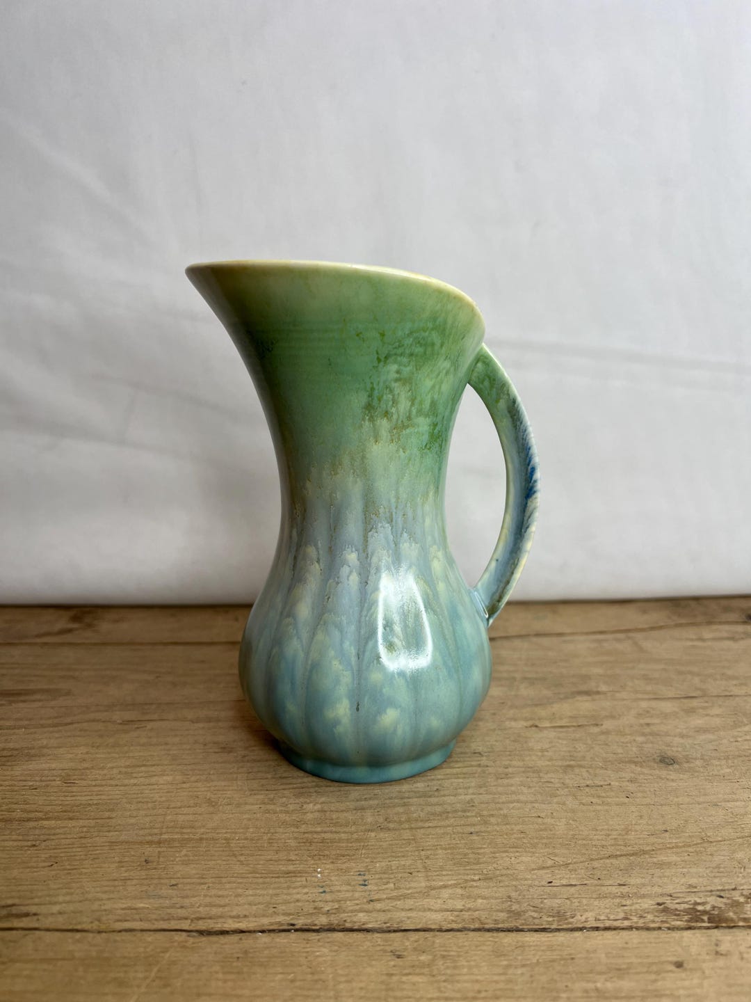 Vintage Sylvac 1625 Water Jug Green Blue and Pink Marbled Pattern, Good ...