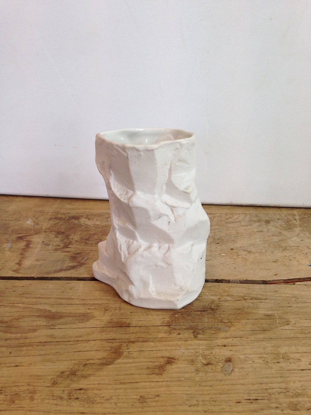 Vintage Ben Thomas Porcelain 5 1/4 Iceberg Vase 107 Hornsea White ...