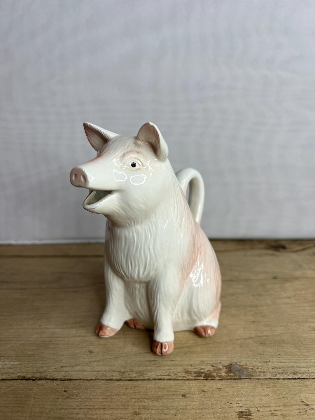 Vintage Leonardo Pale Pink Pig Animal Creamer Milk Jug. in Good ...