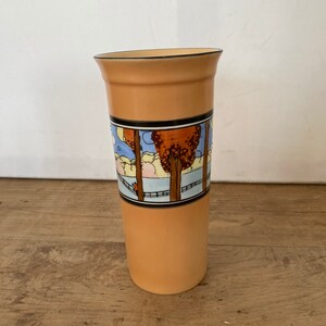 Vintage Handpainted Tams Ware Crown Pottery Tall Vase Art Deco - Etsy