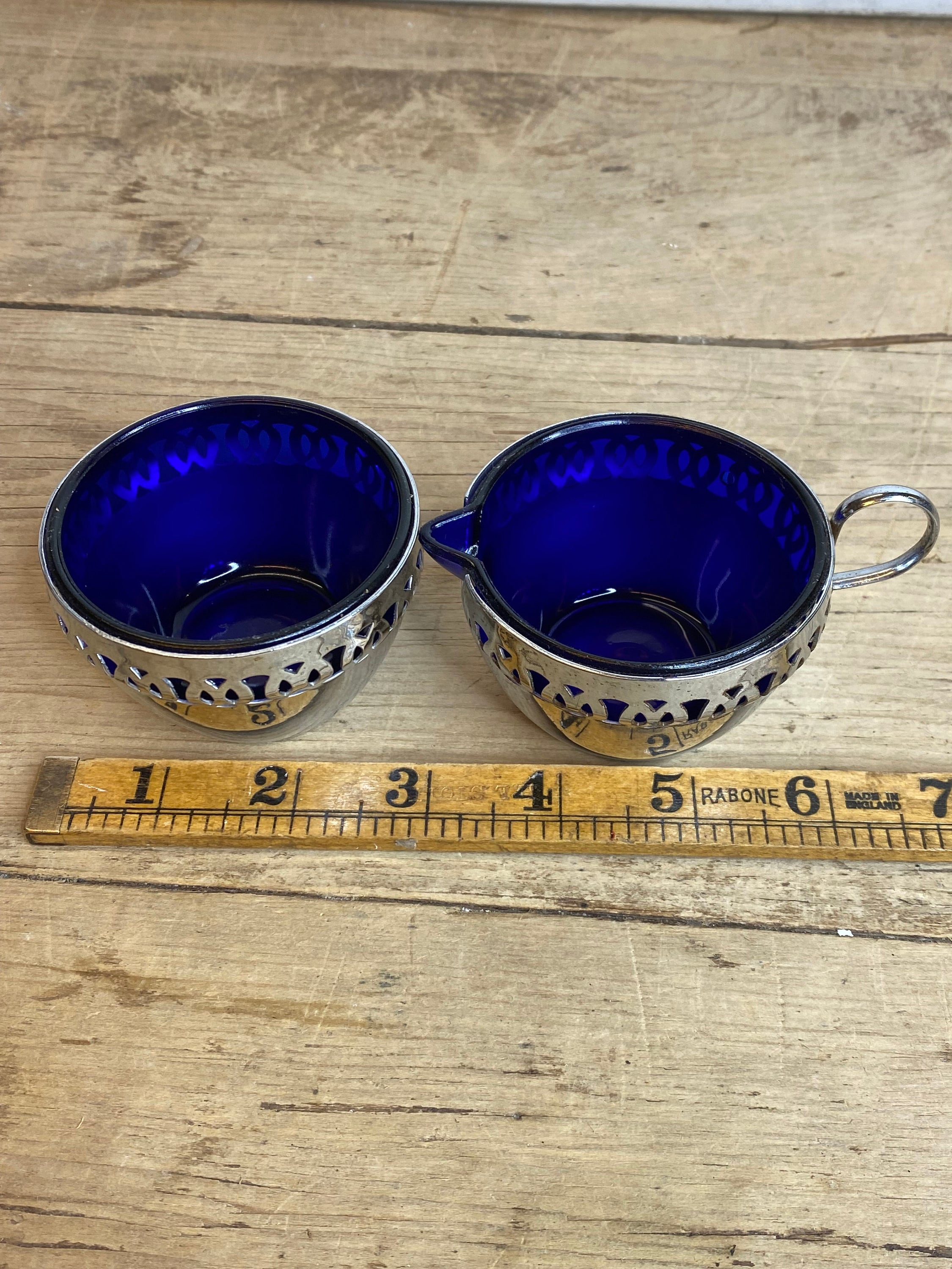Sugar Bowls & Creamers Sugar Bowls Mid Century. Vintage Pierced Metal ...