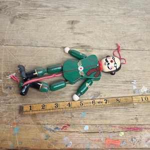 Vintage German Wooden Jumping Jacks / Hampelmann Nutcracker Pilot ...