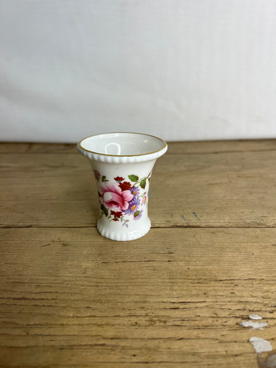 Vintage Royal Crown Derby Posies Small Vase, in Very Good Condition - Etsy
