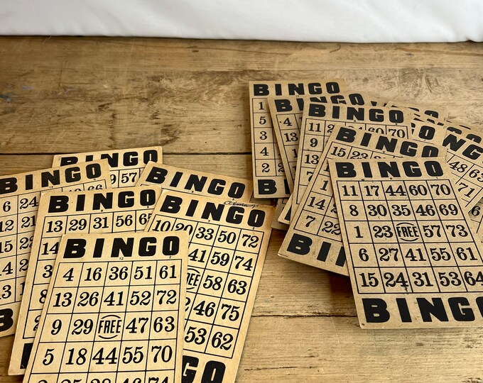 Vintage Set of 32 Bingo Cards. Usable and in Good Condition - Etsy