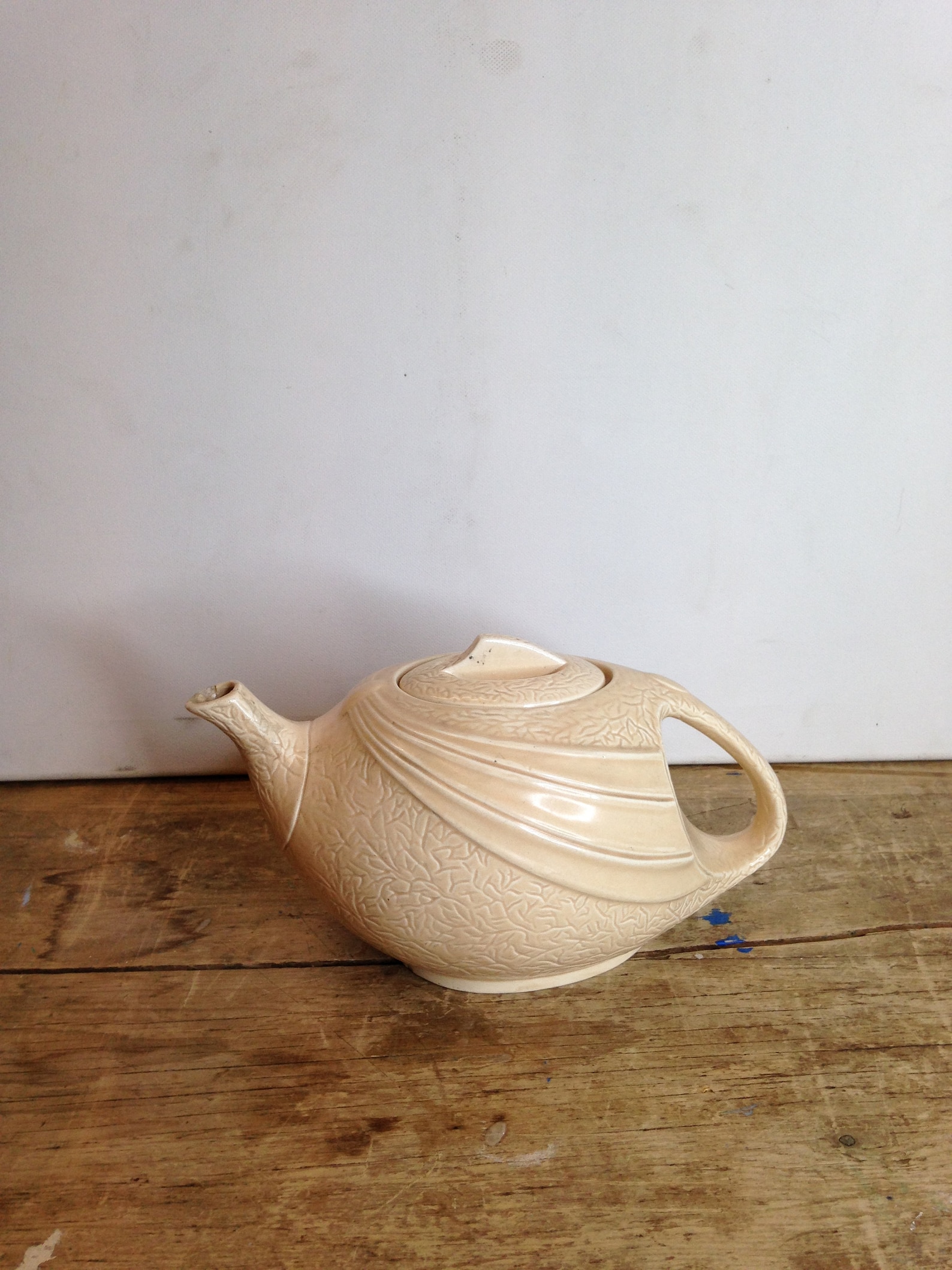 Vintage Portland Potteries Cobridge PPC Beige Art Deco Teapot - Etsy UK