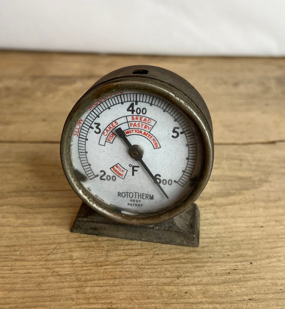Vintage Rototherm Oven Thermometer, 1950’s Kitchenalia England in Good ...