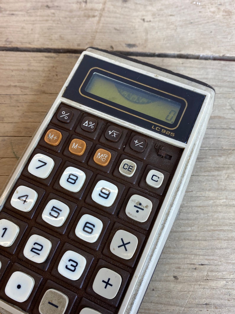 Vintage Retro Commodore LC 925 LCD 8 Digit Electronic - Etsy