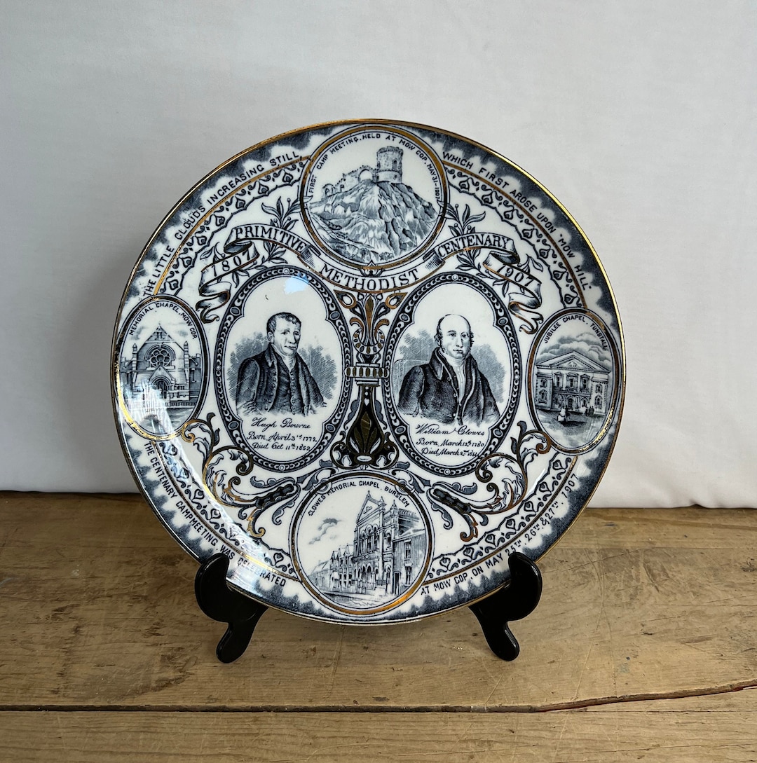 Antique Primitive Methodist Church Centenary Plate 1907 by Wood & Sons ...