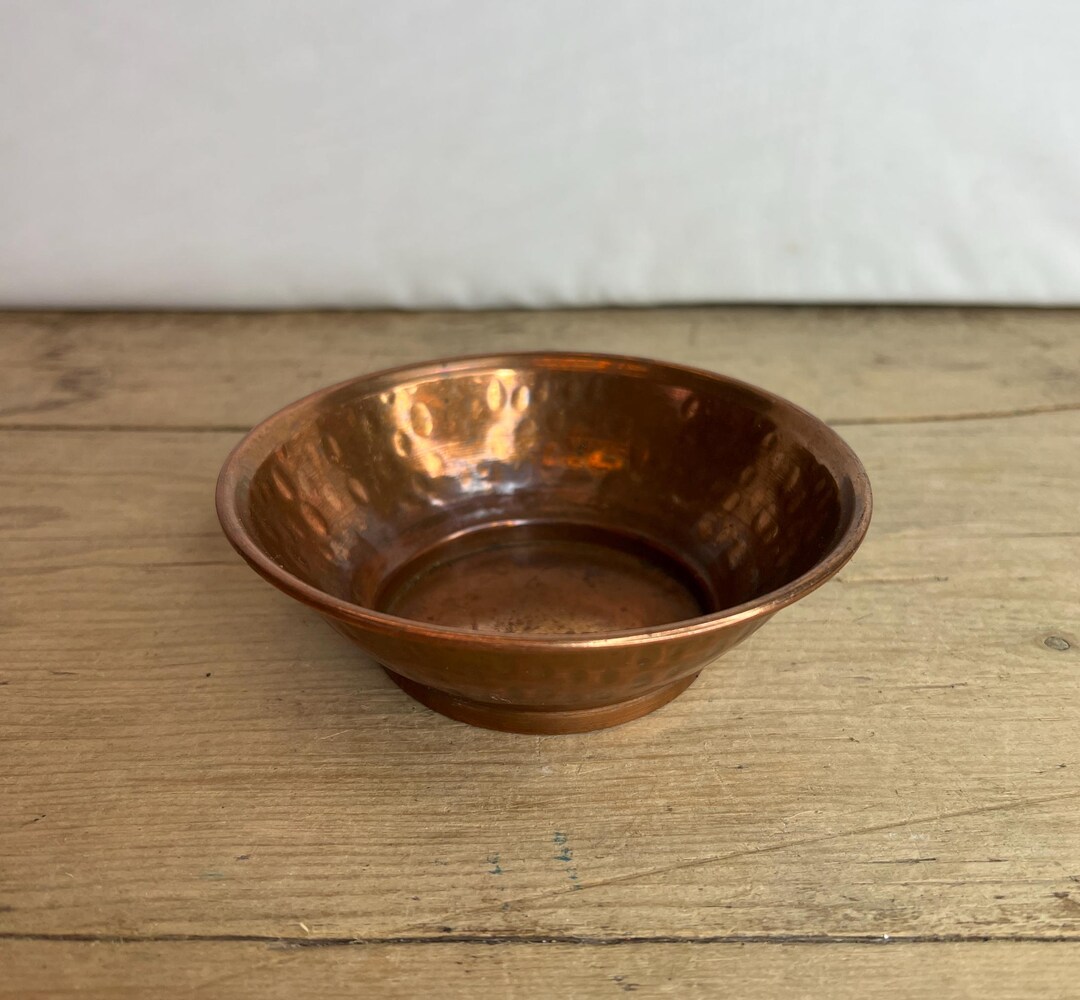 Vintage Hammered Copper Dish by Peerage. Good Condition - Etsy