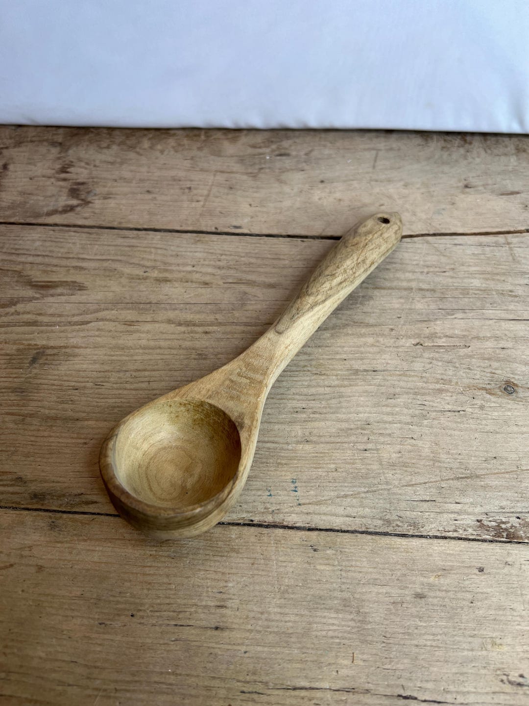 Vintage Wooden Hand Crafted Spoon in Good Overall Condition. - Etsy