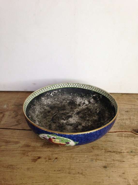 Vintage Maling Cetem Ware Blue Fruit Large Bowl / Dish. With - Etsy