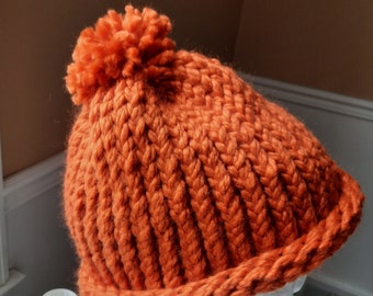 Orange Winter Hat | Etsy