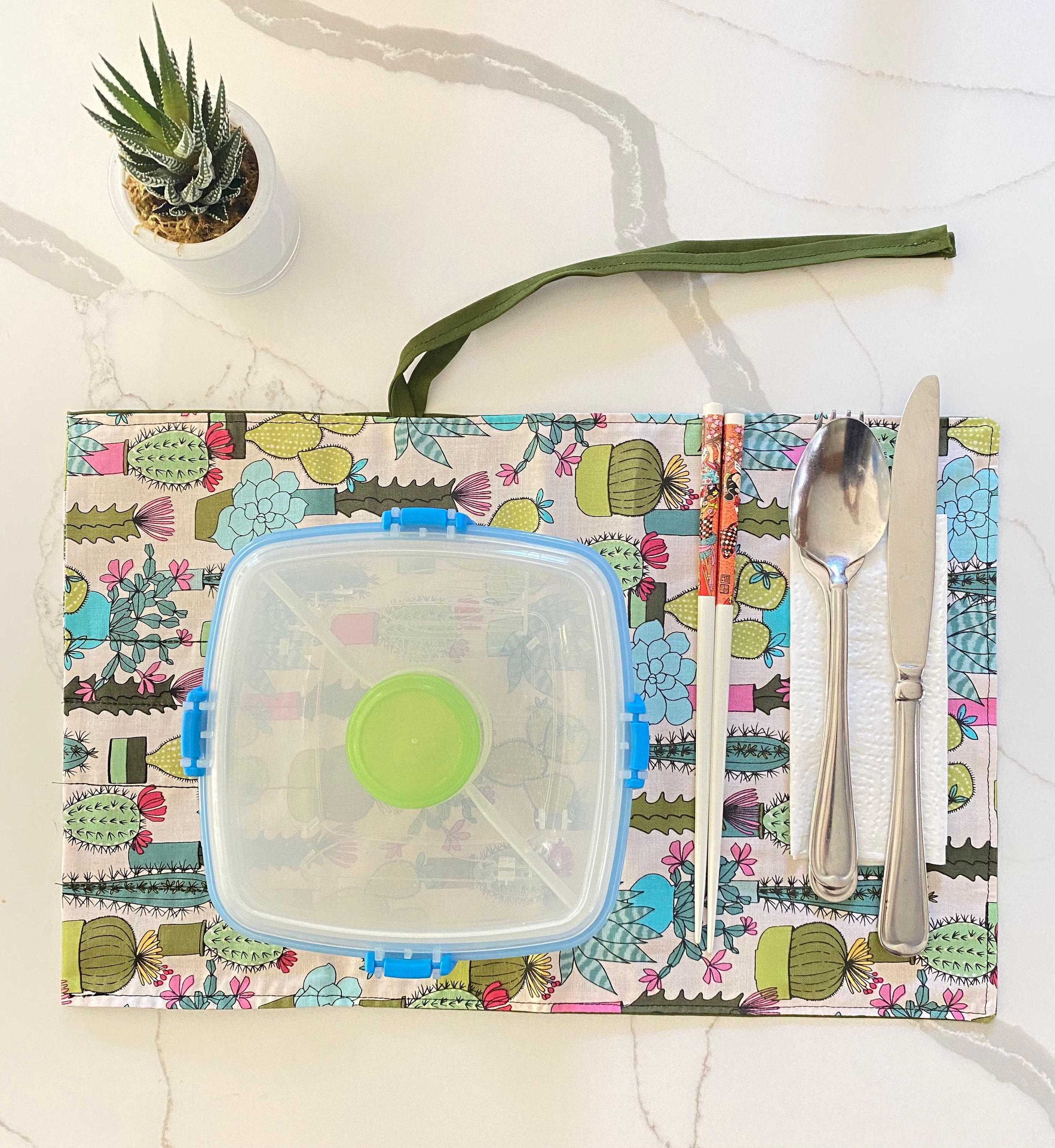 Eco-friendly Fabric Utensil Wrap/travel Cutlery Holder - Etsy
