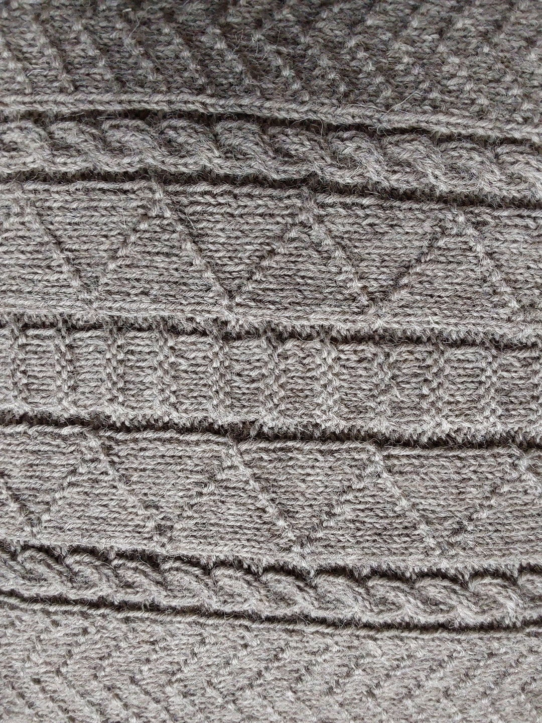 Hand Knitted Filey Gansey Cushion Cover - Etsy