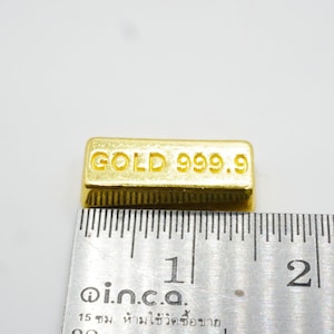 10 Pcs Miniature Gold Bars Kimtung Gold for DIY Dollhouse 1/12 - Etsy