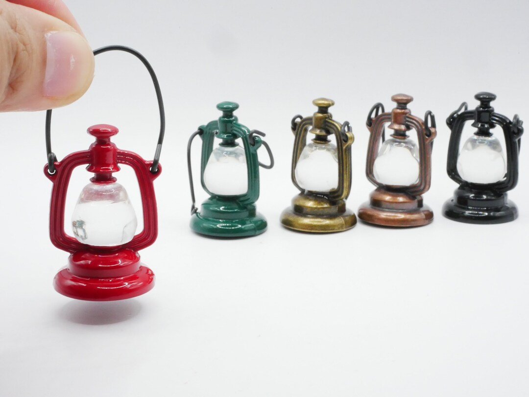 Miniature Metal Lamp Lantern Dollhouse Mini Lamp Lighting Outdoor ...