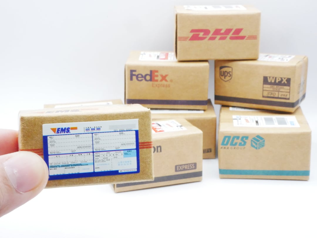 Miniature Dollhouse Shipping Box: Delivery Package Prop - Etsy