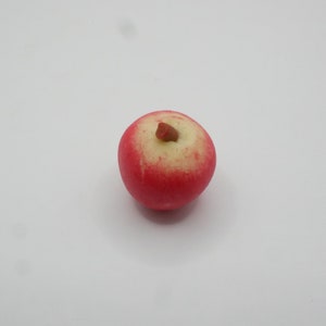10 Pcs Miniature Red Apple Clay Fruit Clay Dollhouse Handmade ...