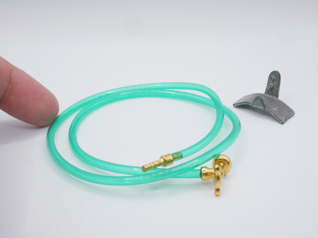 Miniature Hose Pipe Outdoor Tap and Wall Fitting 1/12 Scale Dolls House ...