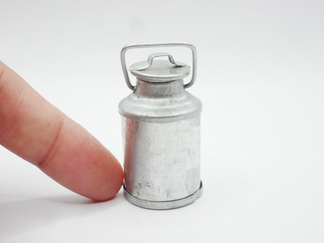 Miniature Milk Can Vintage Aluminum Milk Can 1/12 Scale Dolls House ...