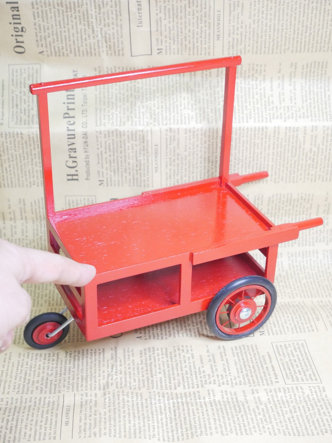 Miniature Empty Cart Dollhouse Mini Trolley Cart Decoration Dolls ...