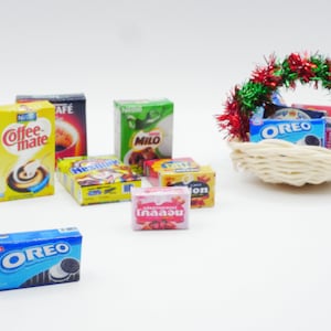 1 Pc Miniature Snack Packaging Dollhouse Mini Food Groceries ...