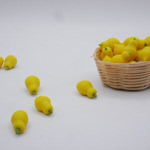10 Pcs Miniature Lemon Dollhouse Handmade Decoration 1:12, Miniature ...
