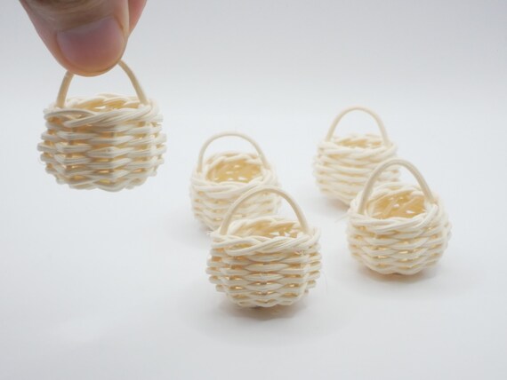 5 Pcs Miniature Rattan Basket Miniature Basket Wicker Basket - Etsy