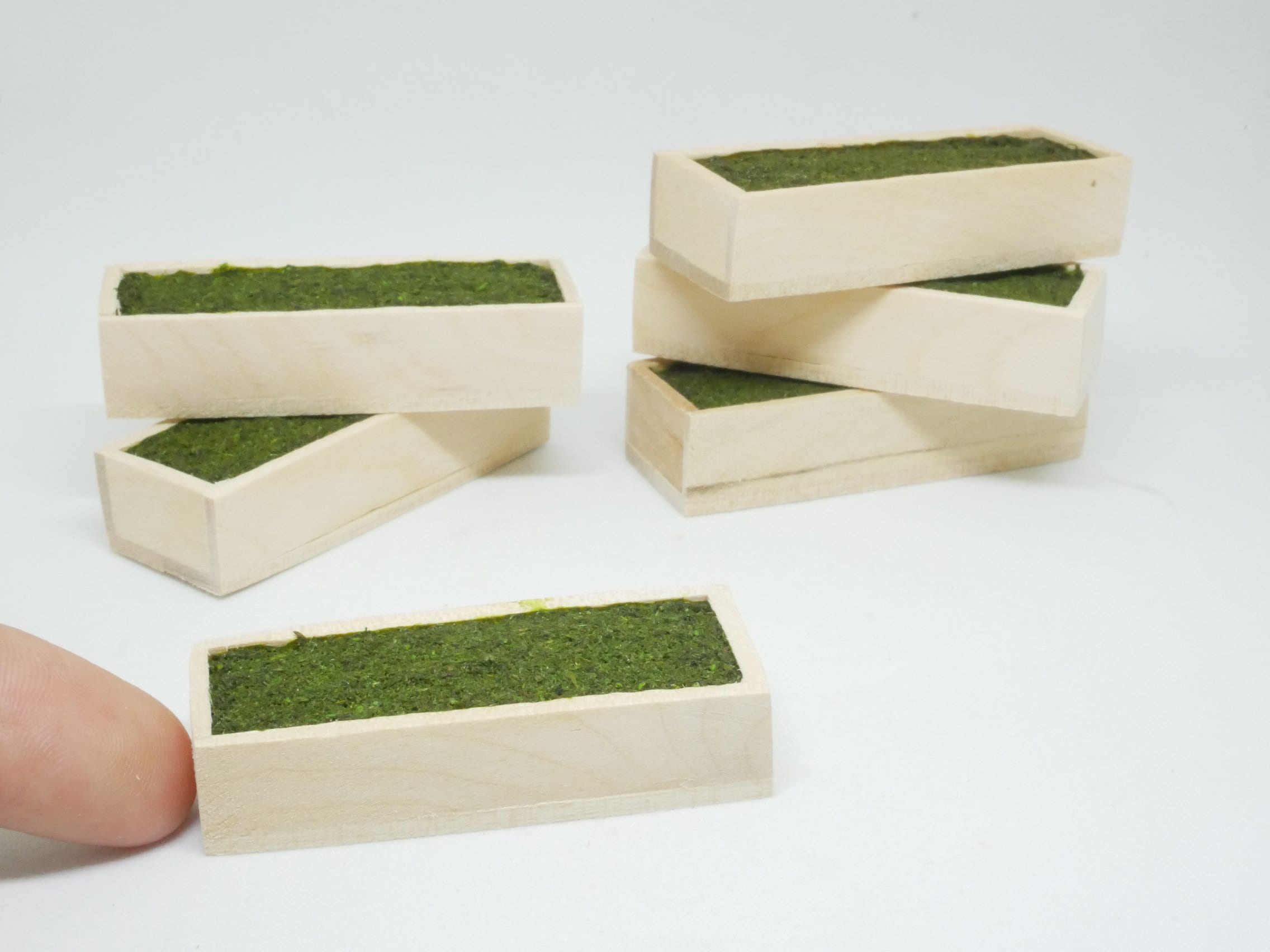 1 Miniature Rectangular Wood Box Handmade Filled With | Etsy