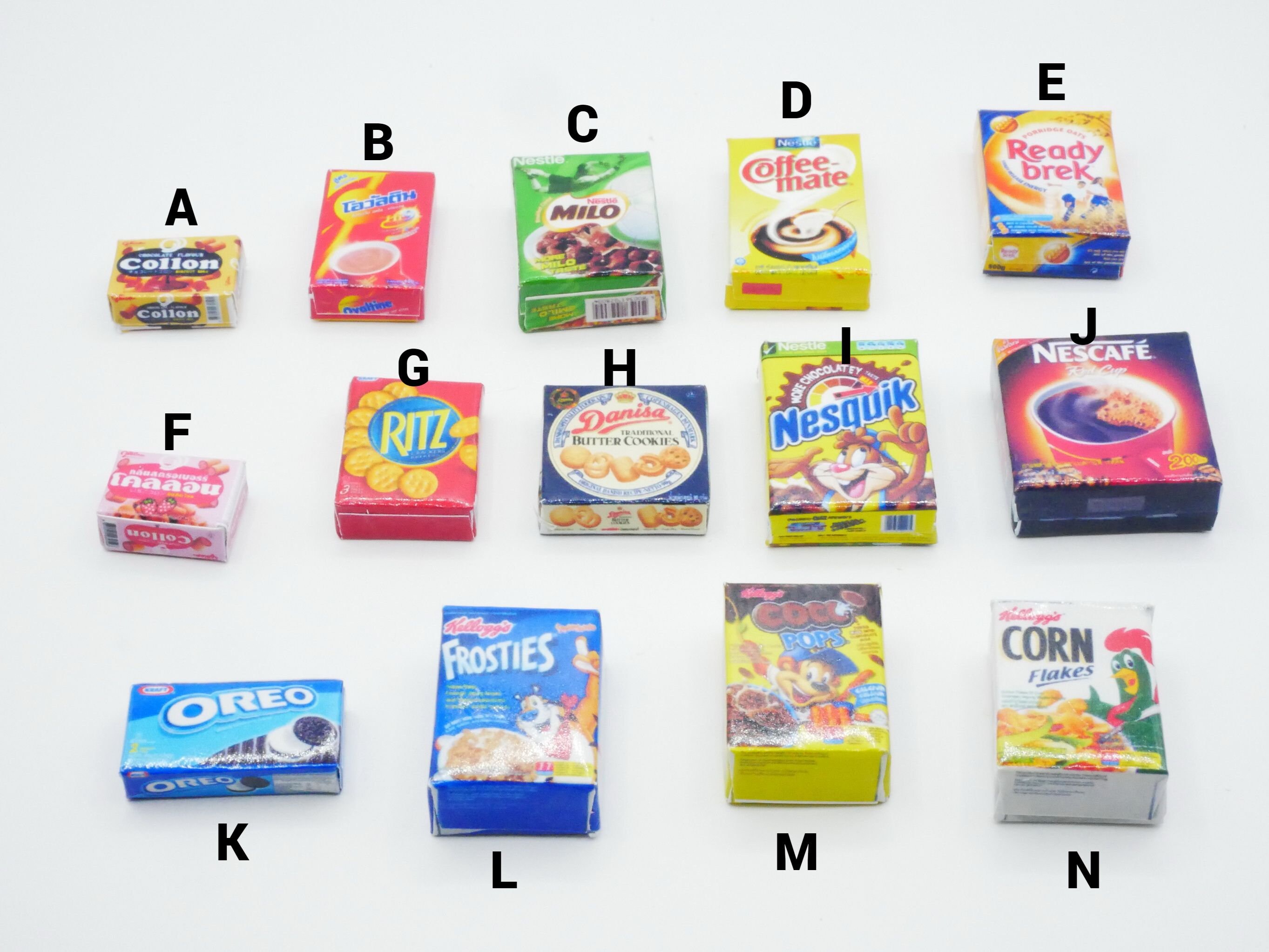 1 Pc Miniature Snack Packaging Dollhouse Mini Food Groceries ...