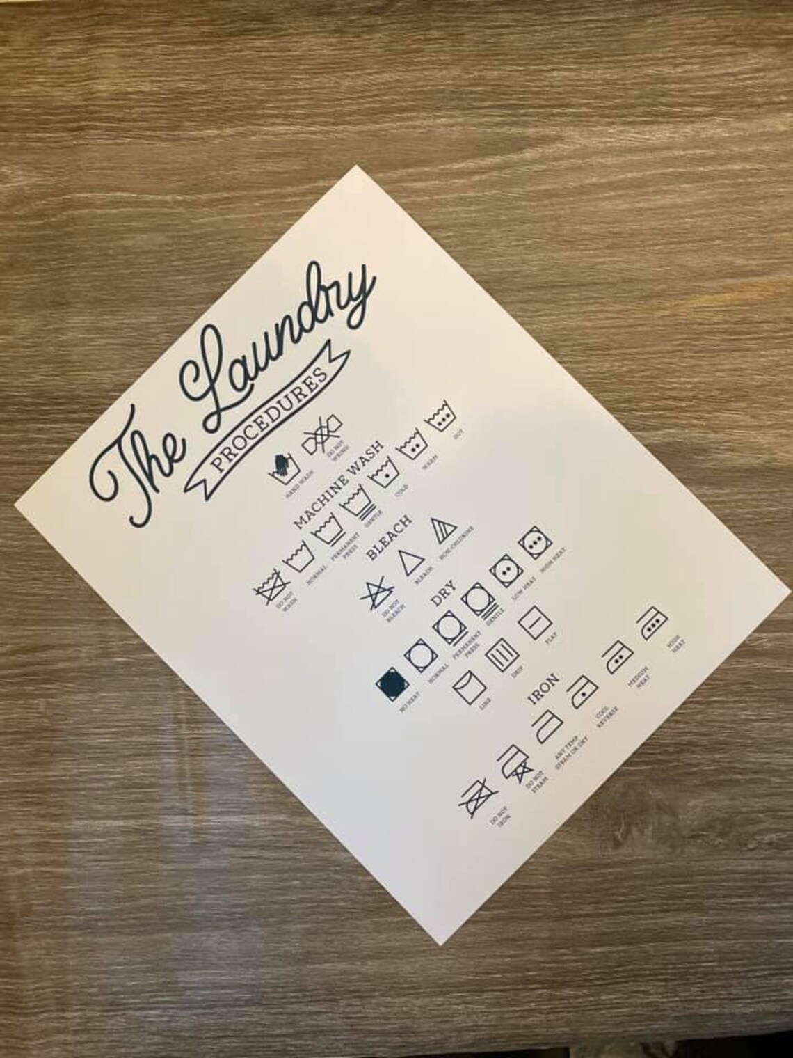 Laundry Room Print Utility Room Print Wall Art Unframed - Etsy