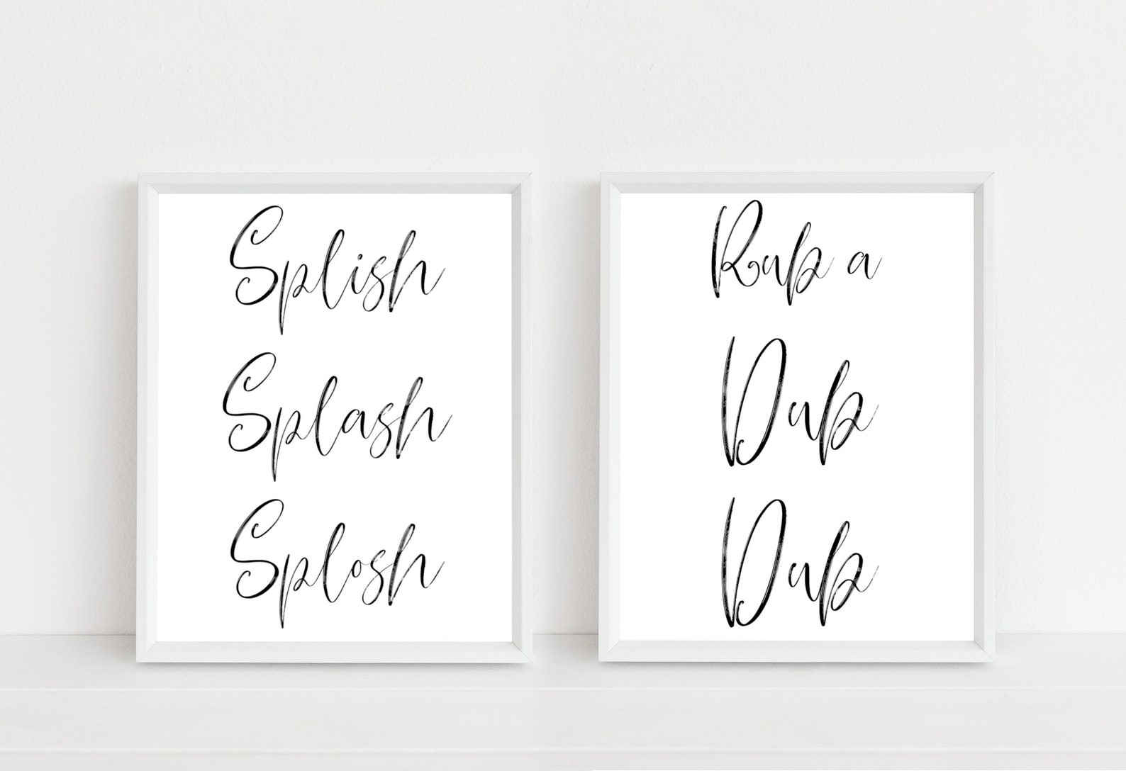 PDF Printable Splish Splash Bathroom Print Set A4 Home - Etsy