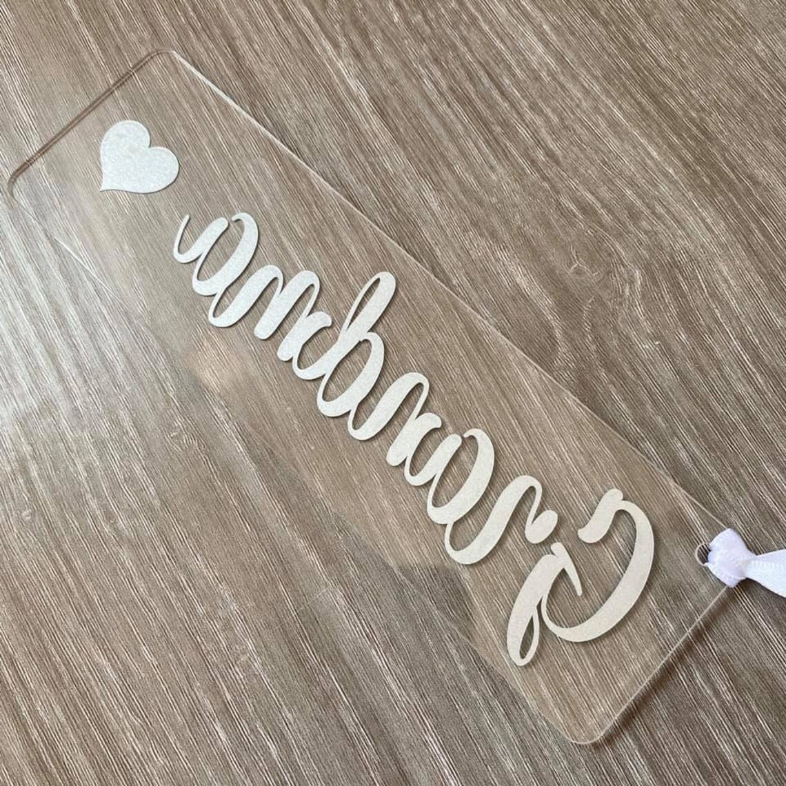 Personalised Bookmark Acrylic Bookmark Gift for Book lover | Etsy