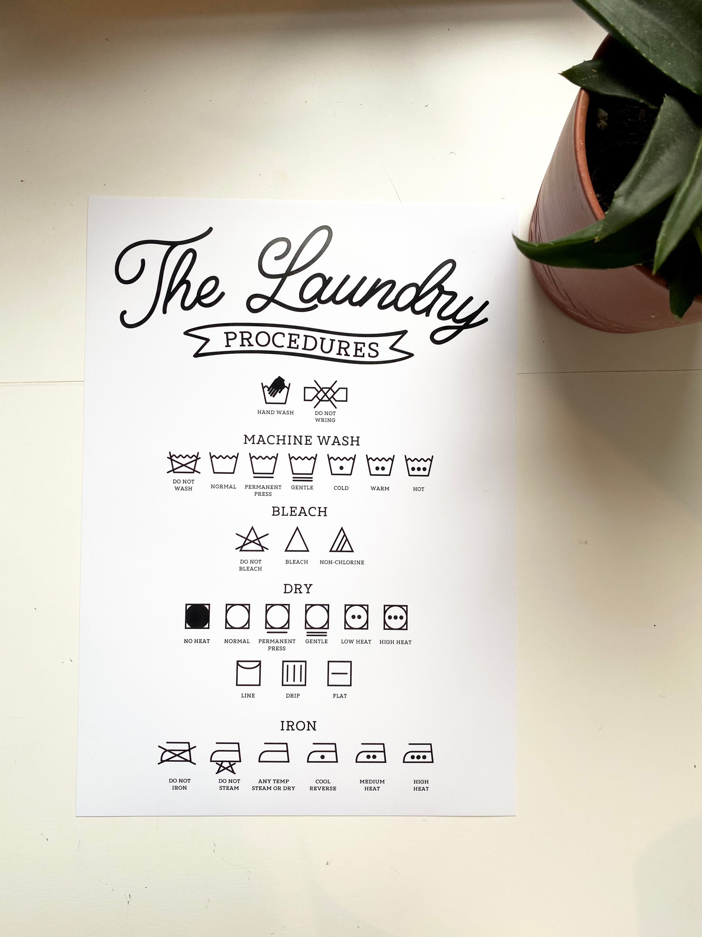 Laundry Room Print Utility Room Print Wall Art Unframed - Etsy