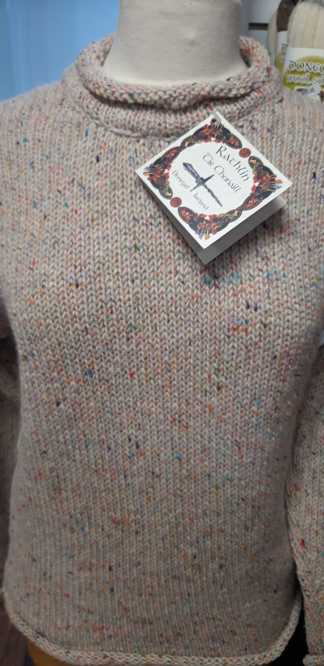 Irish Donegal Fisherman Sweater in 100% Donegal Tweed Wool - Etsy