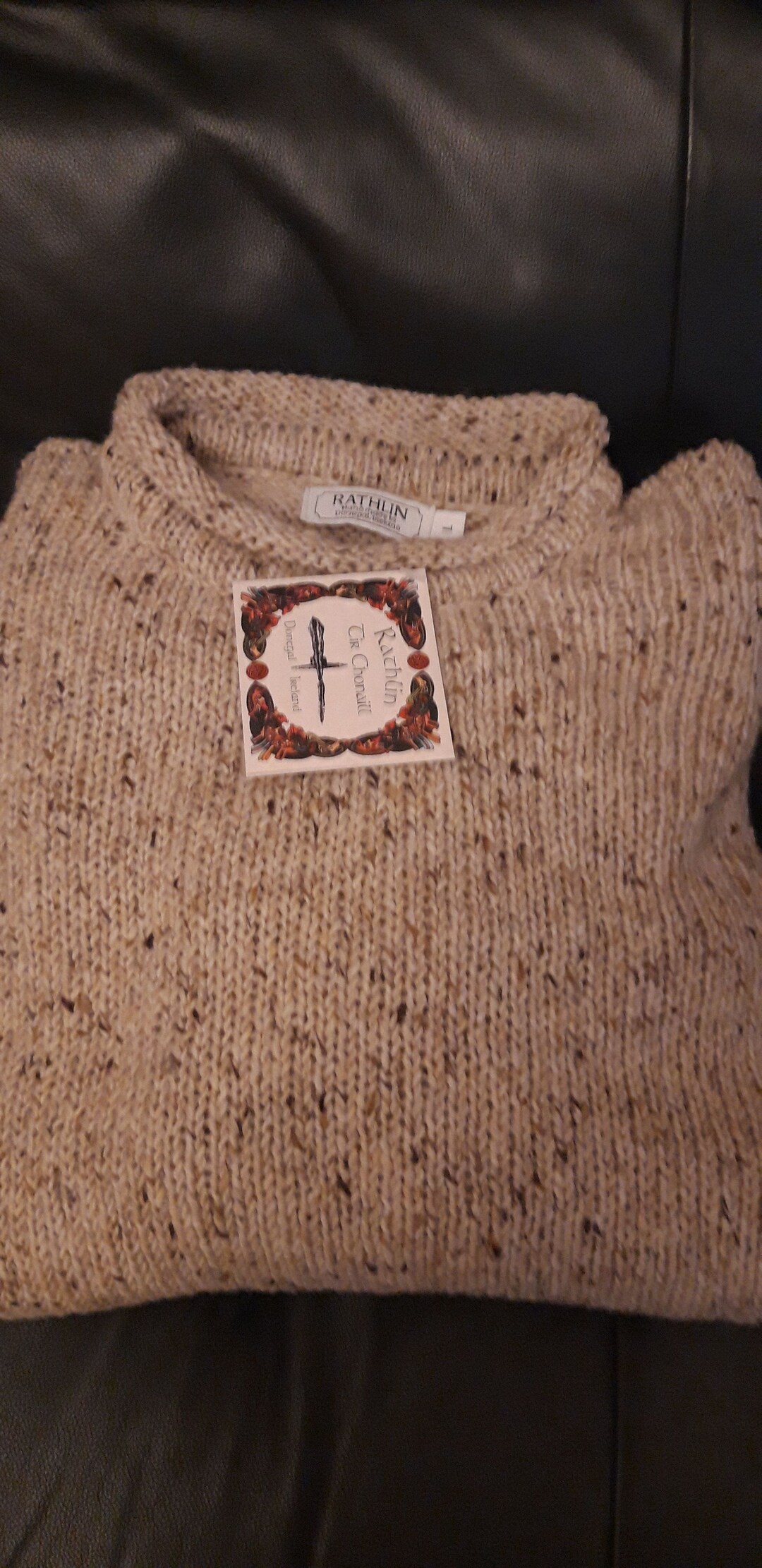 Irish Donegal Fisherman Sweater in 100% Donegal Tweed Wool - Etsy