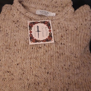 Irish Donegal Fisherman Sweater in 100% Donegal Tweed Wool - Etsy